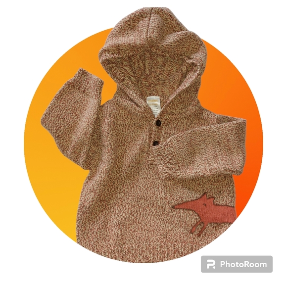 Gymboree | Shirts & Tops | Gymboree Hooded Fox Sweater 218 Months Cute ...